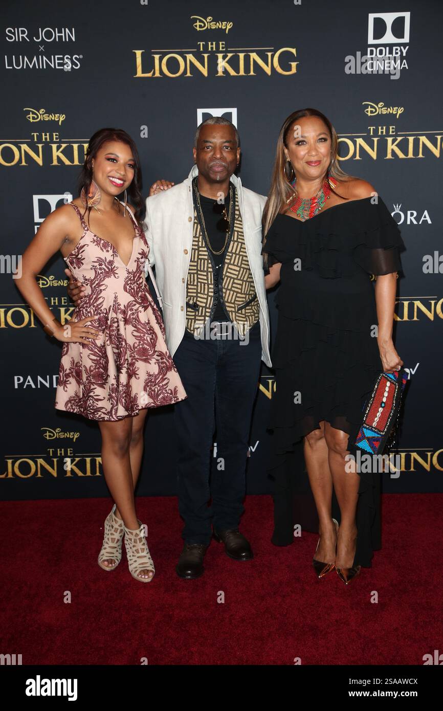 Michaela Jean Burton, LeVar Burton and Stephanie Cozart Burton arrives ...