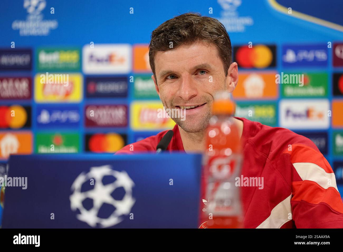 Thomas Mueller (FC Bayern Muenchen, #25), GER, Internationale Pressekonferenz, FC Bayern ...