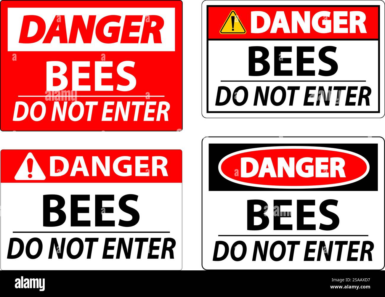 Danger exclamation sign vector Cut Out Stock Images & Pictures - Alamy