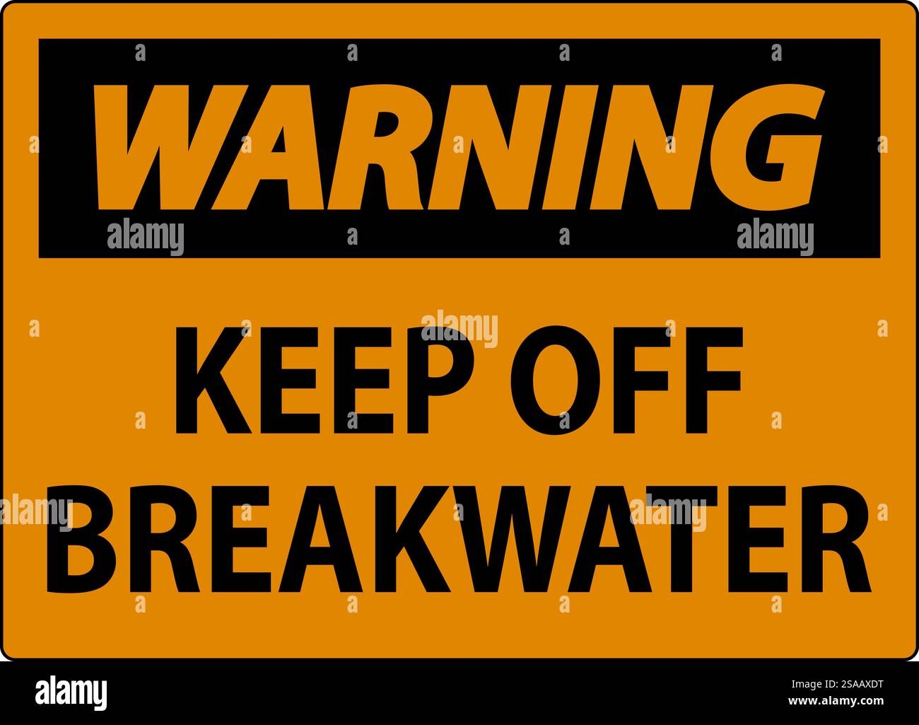 Breakwater warning sign Stock Vector Images - Alamy
