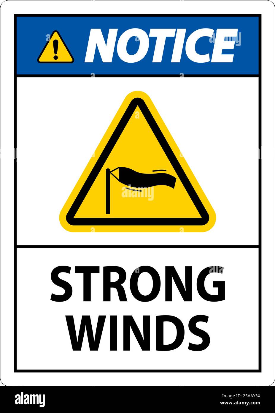 Water Safety Sign Notice - Strong Winds Stock Vector Image & Art - Alamy