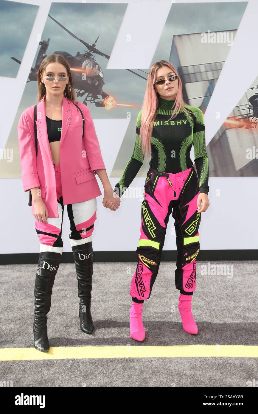 Ruby Carr and Natalia Panzarella of Bahari arrives at the premiere of ...