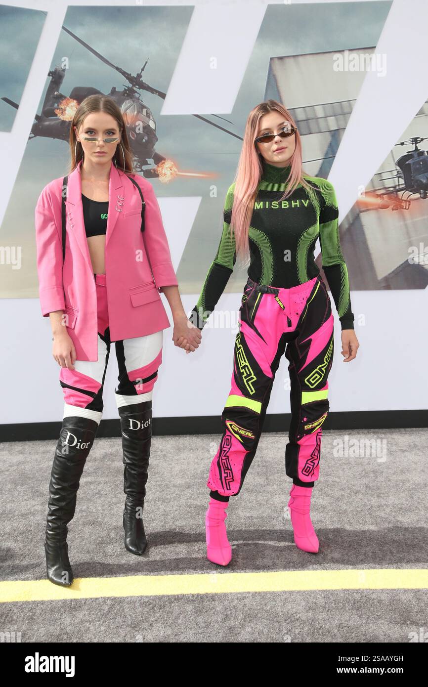 Ruby Carr and Natalia Panzarella of Bahari arrives at the premiere of ...