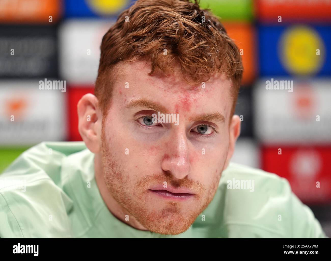 Tottenham Hotspur's Dejan Kulusevski during a press conference at the ...