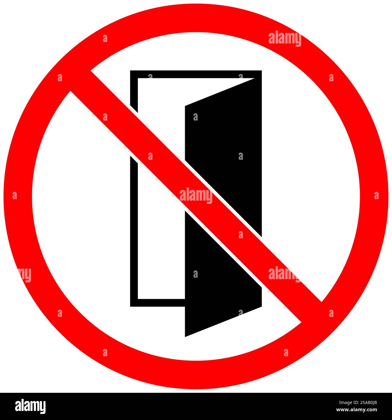 Danger Sign, Do Not Open This Door Stock Vector Image & Art - Alamy