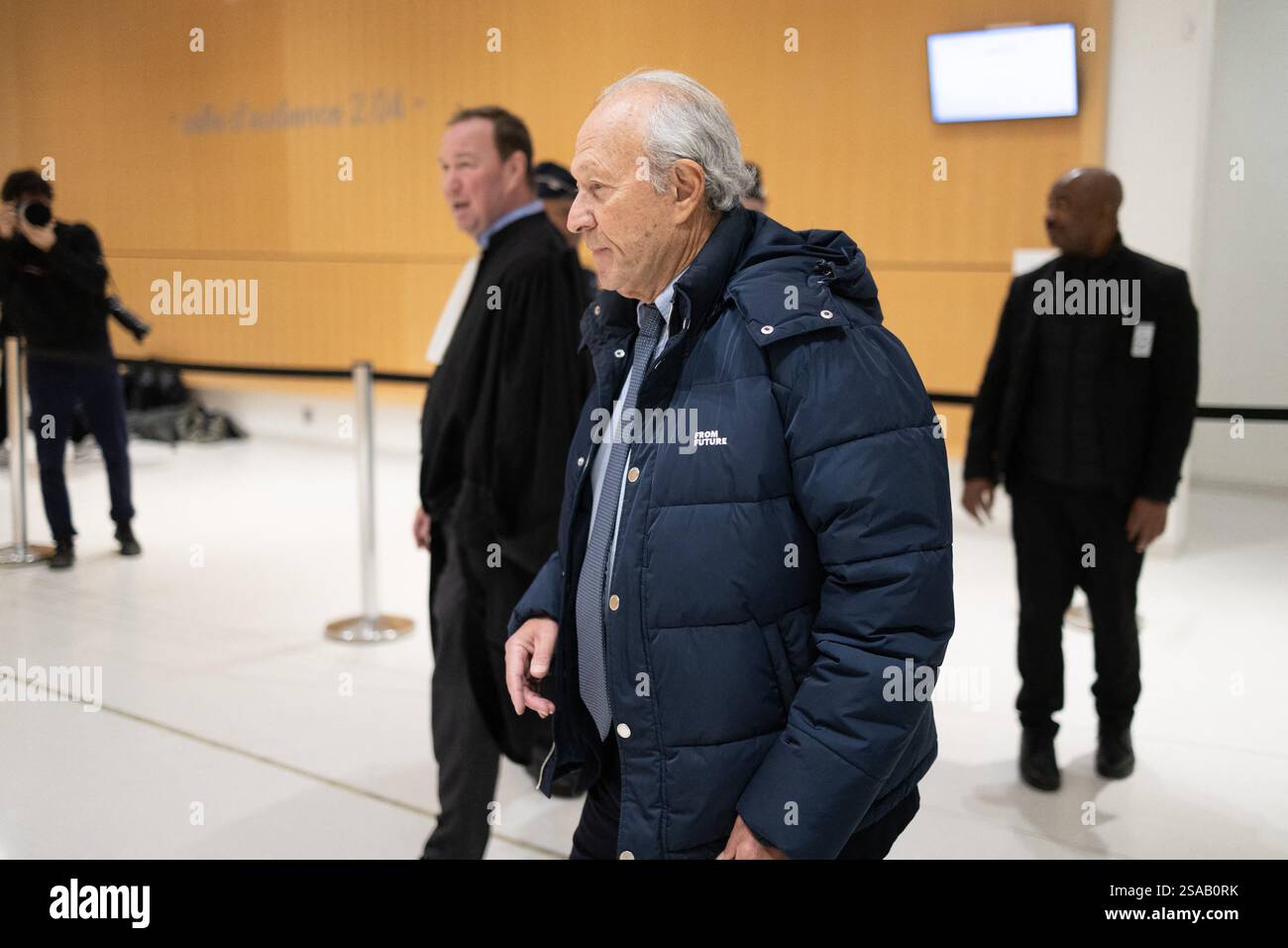 Paris, France. 29th Jan, 2025. Thierry Gaubert arrives for his hearing ...