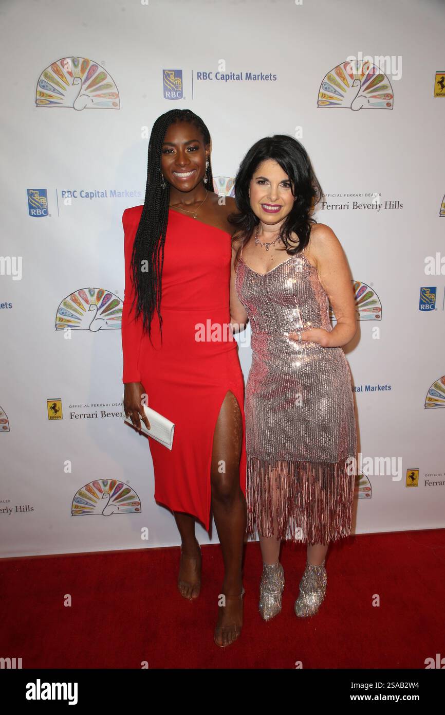 Nia Franklin and Meg Zucker at the Flaunt It Awards, Los Angeles, USA ...