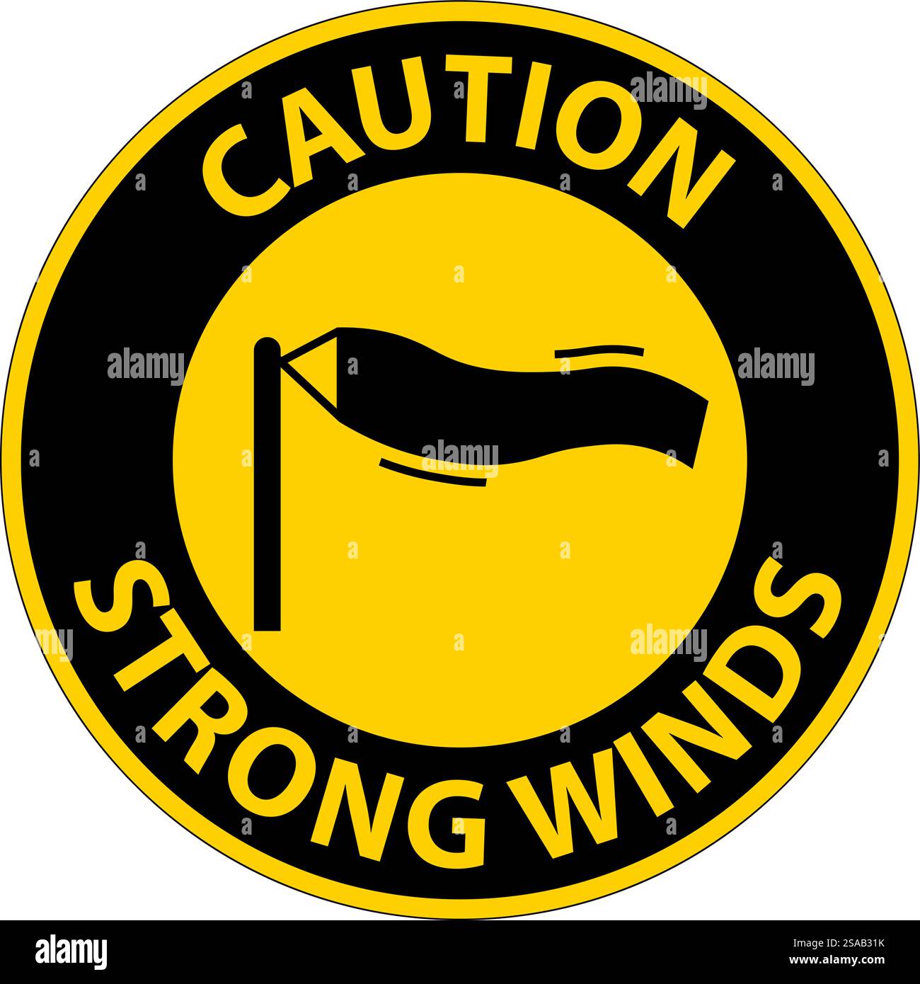 Caution wind Stock Vector Images - Alamy