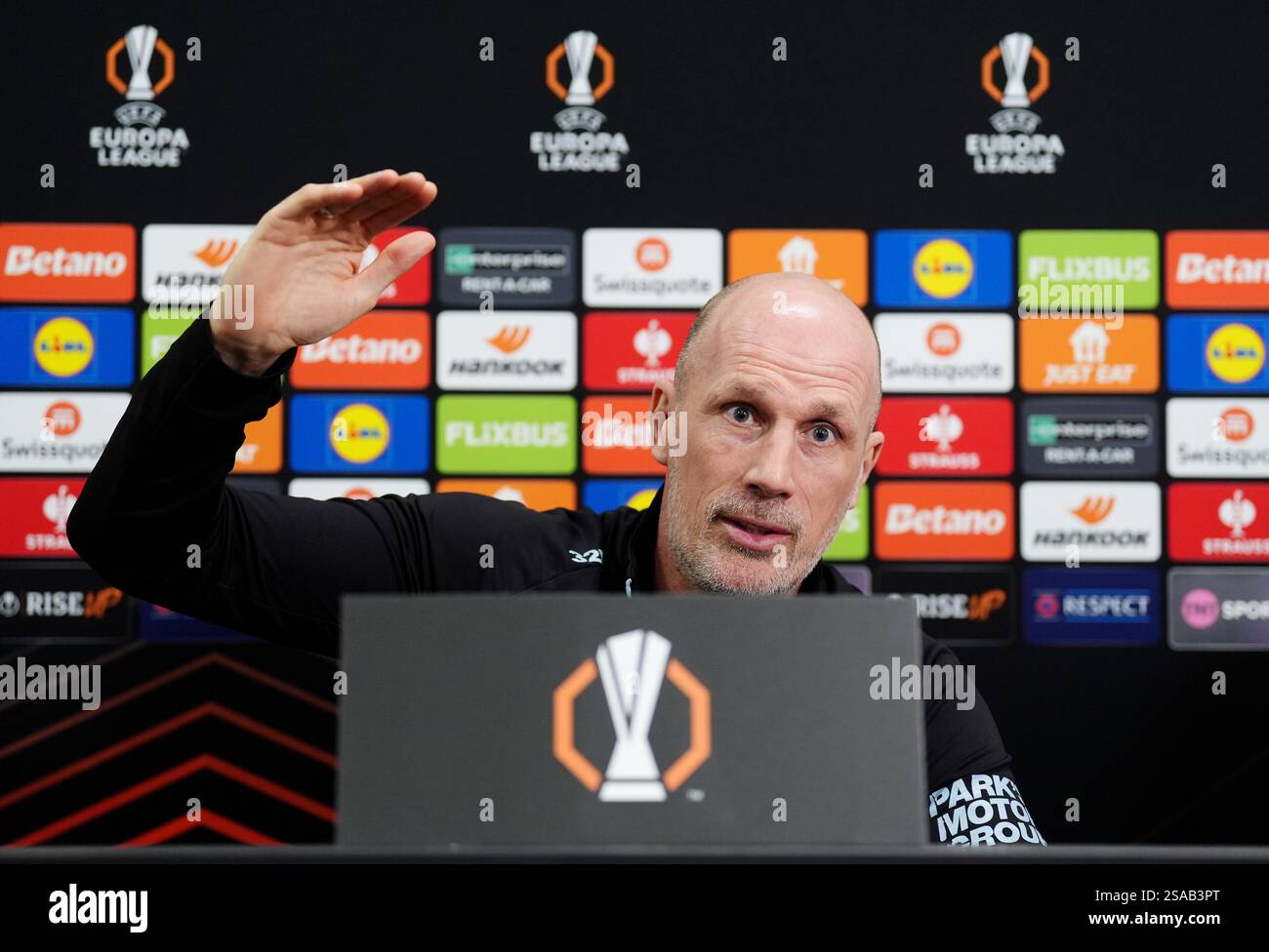 Rangers manager Philippe Clement during a press conference at the ...