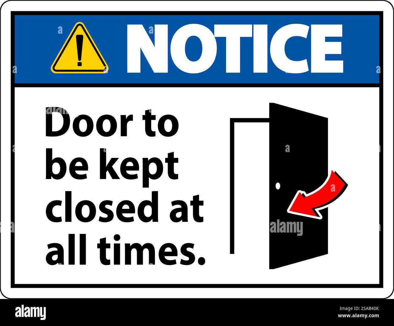 Keep door closed graphic hi-res stock photography and images - Alamy