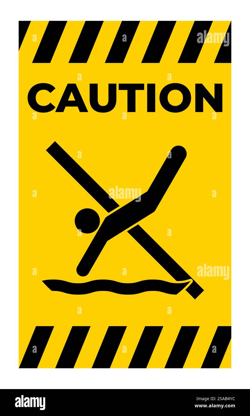 No Diving Sign, No Diving Stock Vector Image & Art - Alamy