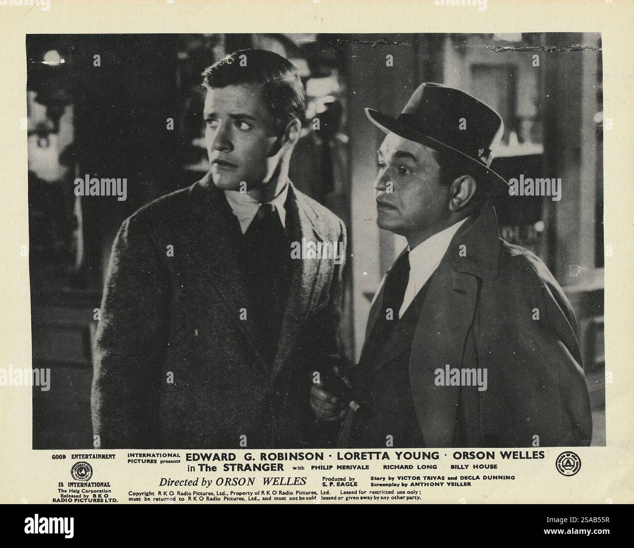 The Stranger (RKO, 1946). Nazi hunter Edward G. Robinson comes to a ...
