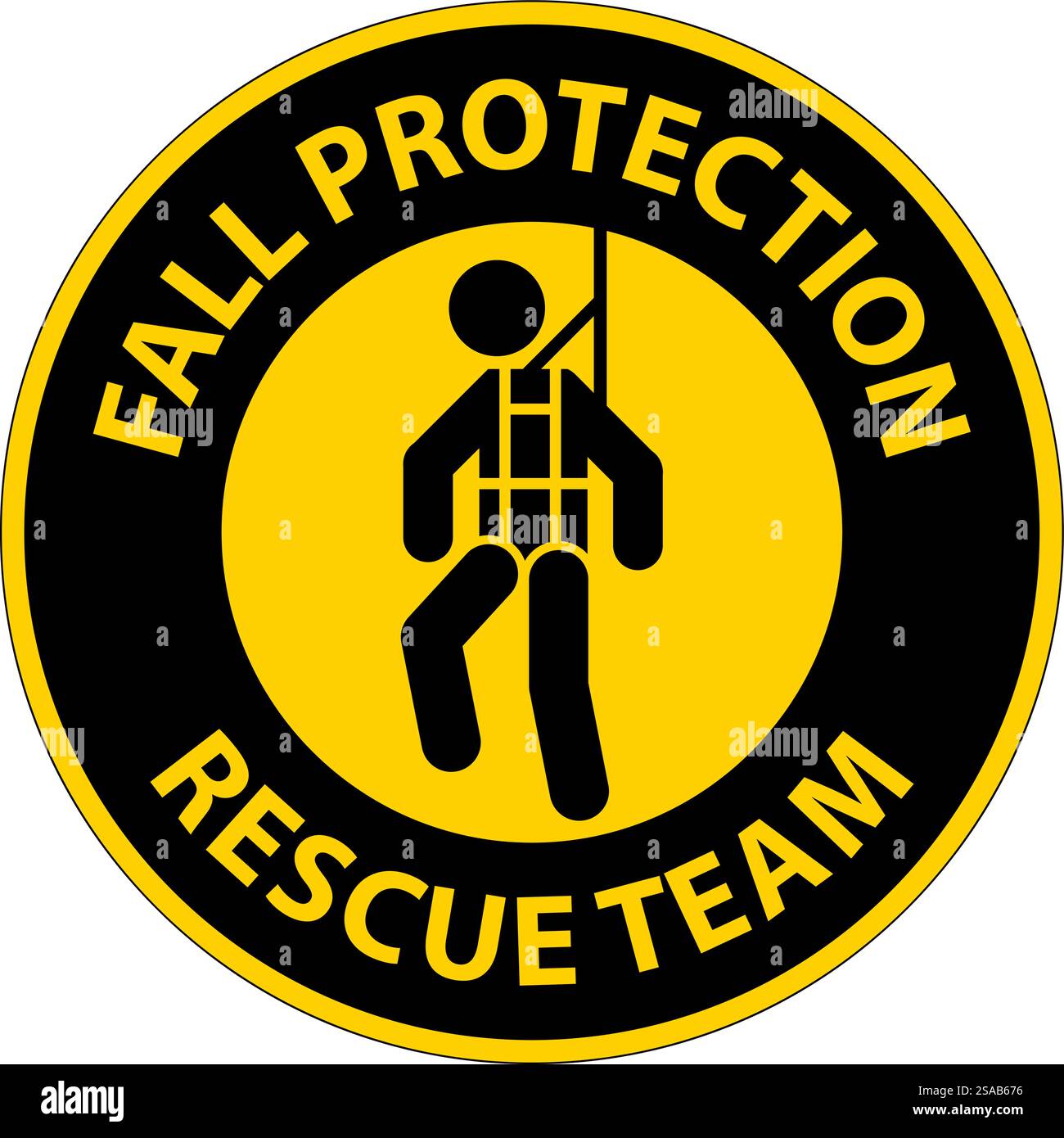 Hard Hat Decals, Danger Fall Protection Rescue Team Stock Vector Image ...
