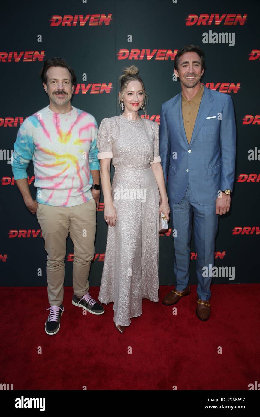 Jason Sudeikis, Judy Greer and Lee Pace at the 'Driven' Film Premiere ...