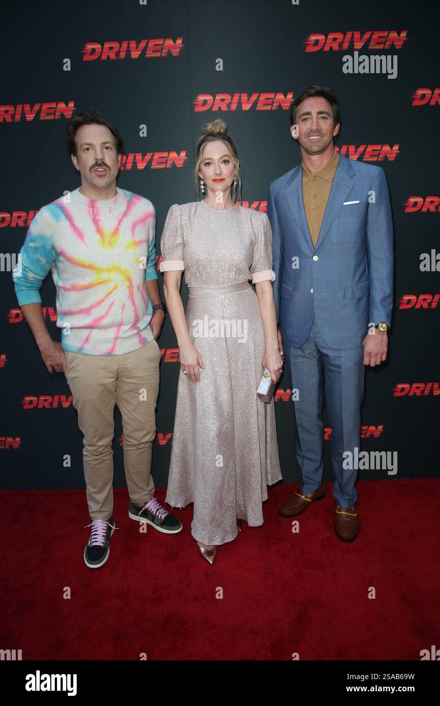 Jason Sudeikis, Judy Greer and Lee Pace at the 'Driven' Film Premiere ...
