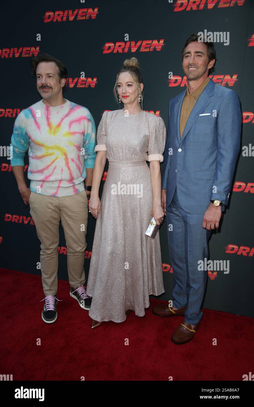 Jason Sudeikis, Judy Greer and Lee Pace at the 'Driven' Film Premiere ...