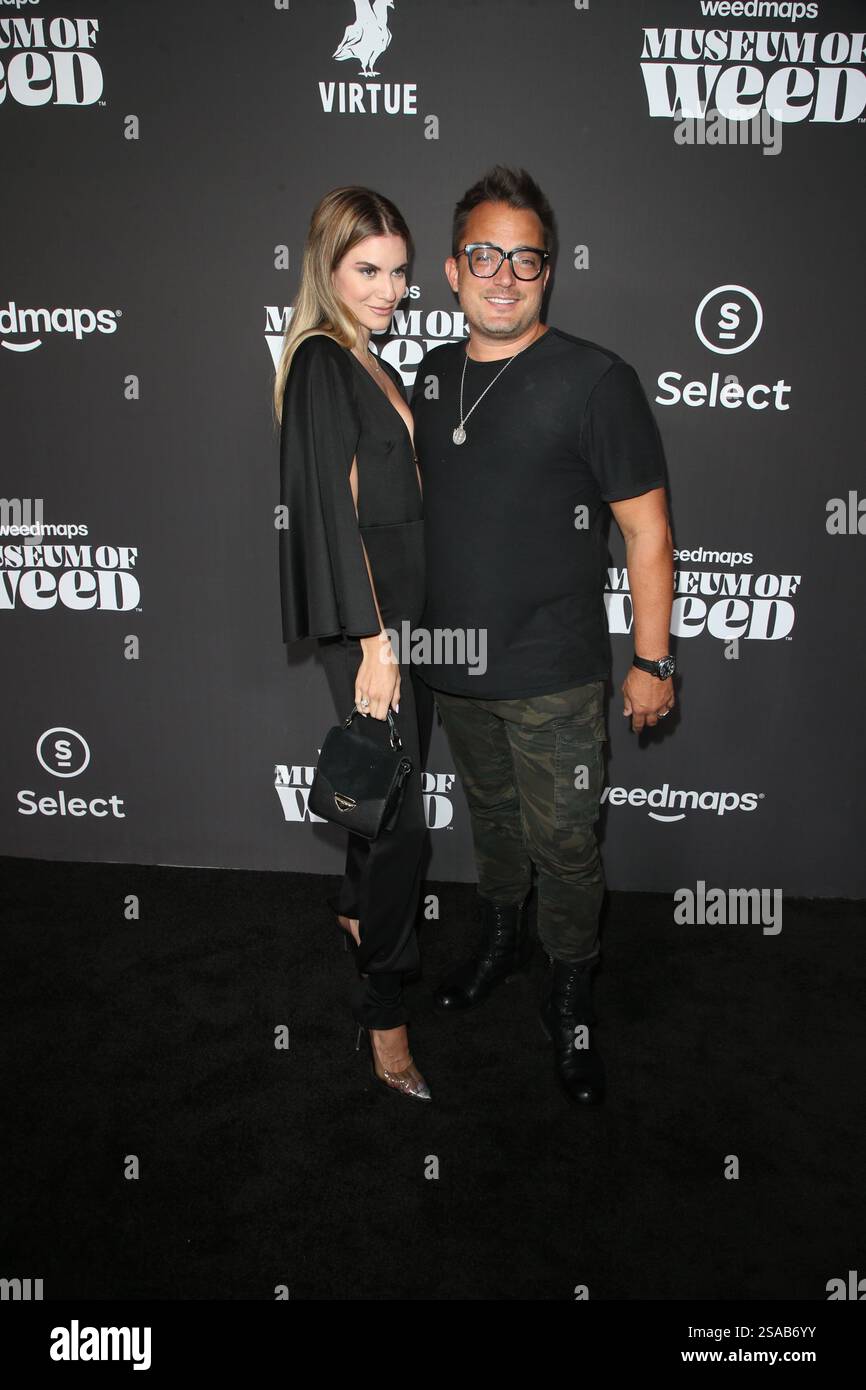 Rachel McCord and Rick Schirmer at The Weedmaps Museum of Weed Grand ...