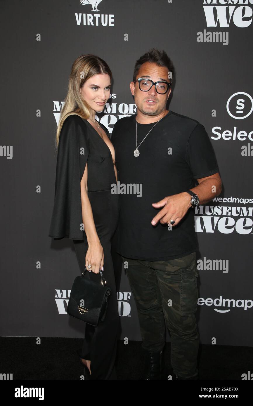 Rachel McCord and Rick Schirmer at The Weedmaps Museum of Weed Grand ...