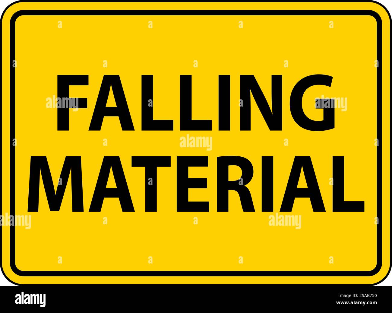 Danger Sign Falling Material Stock Vector Image & Art - Alamy