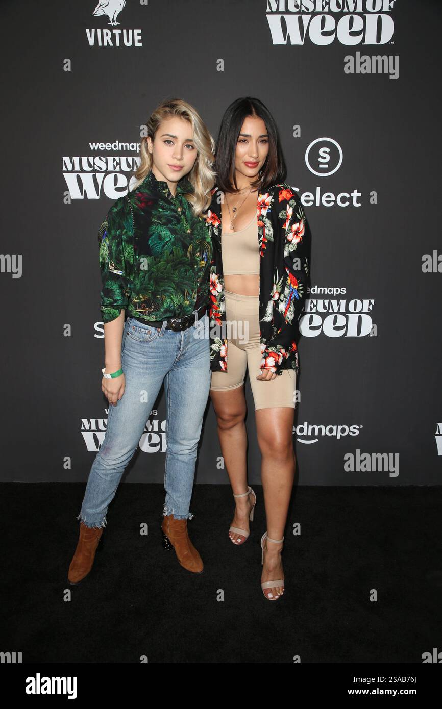 Caylee Cowan and Alicia Naomi at The Weedmaps Museum of Weed Grand ...