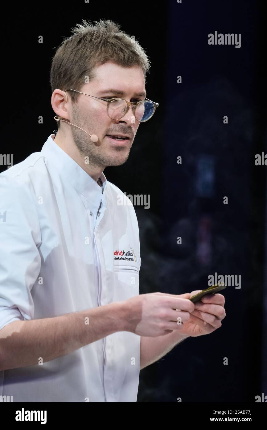 Madrid, Spain. 29th Jan, 2025. The chef Dylan Watson Brawn during the ...
