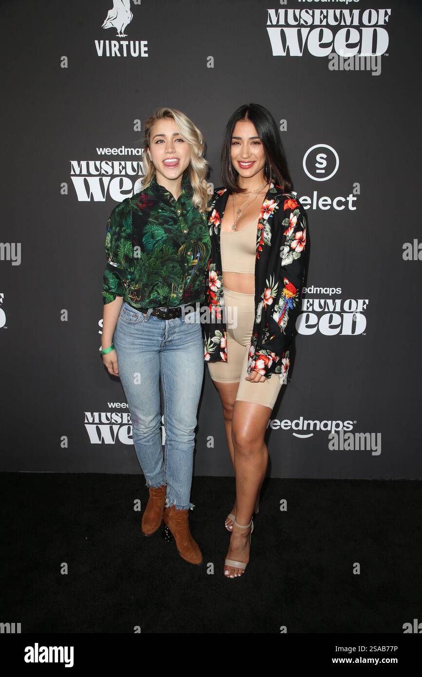 Caylee Cowan and Alicia Naomi at The Weedmaps Museum of Weed Grand ...