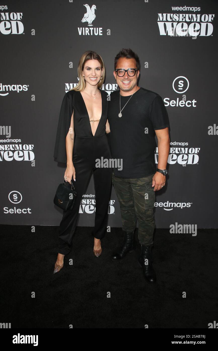 Rachel McCord and Rick Schirmer at The Weedmaps Museum of Weed Grand ...