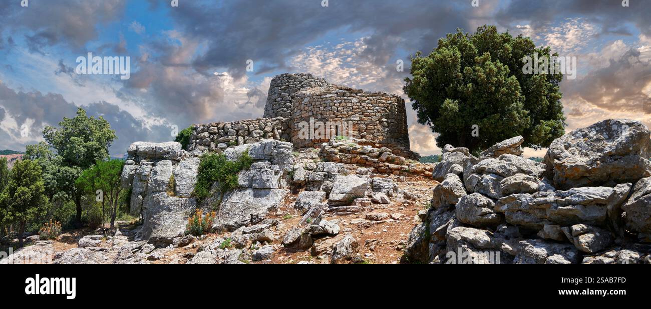 Photo of the prehistoric magalith ruins of Nuraghe Serbissi ...