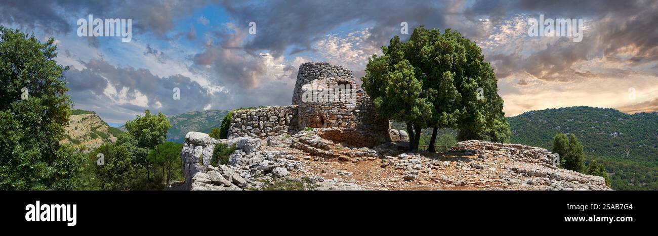 Photo of the prehistoric magalith ruins of Nuraghe Serbissi ...