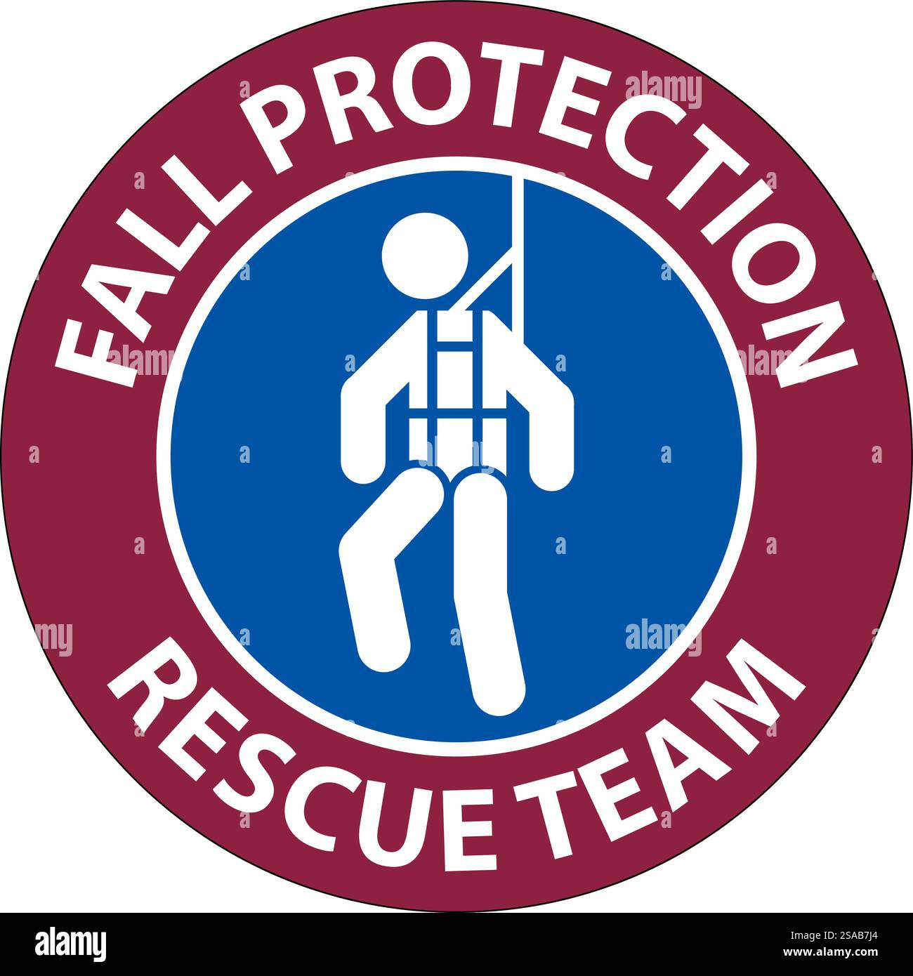 Hard Hat Decals, Danger Fall Protection Rescue Team Stock Vector Image ...