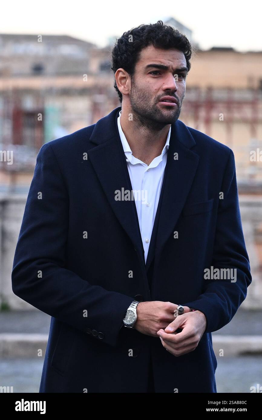 Matteo Berrettini during the meeting with the President of the Italian ...