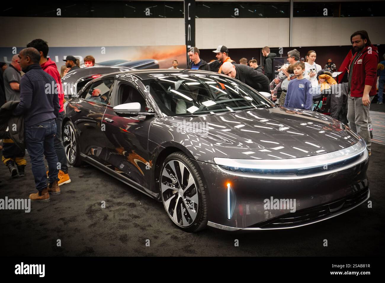 Image of a LUCID electric vehicle Stock Photo - Alamy