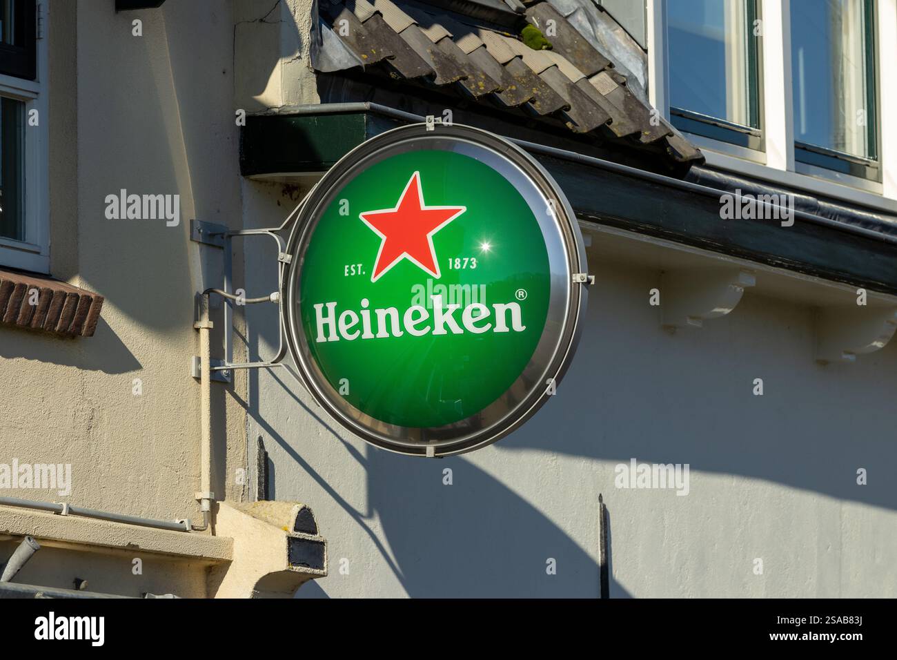 Heineken sign logo. Heineken is a Dutch multinational brewing company ...