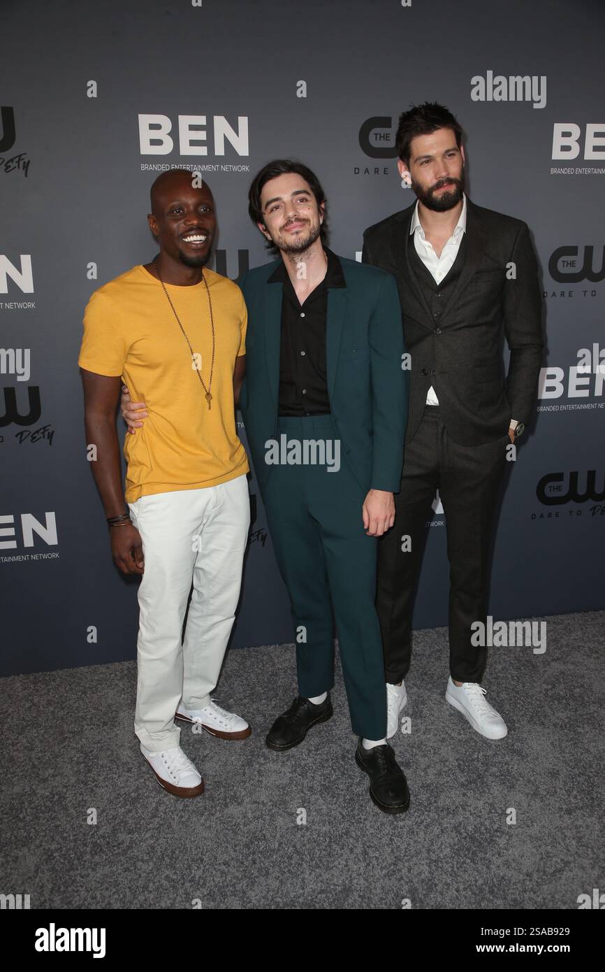 Keston John, Morgan Krantz and Casey Diedrick at The CW's All Star ...