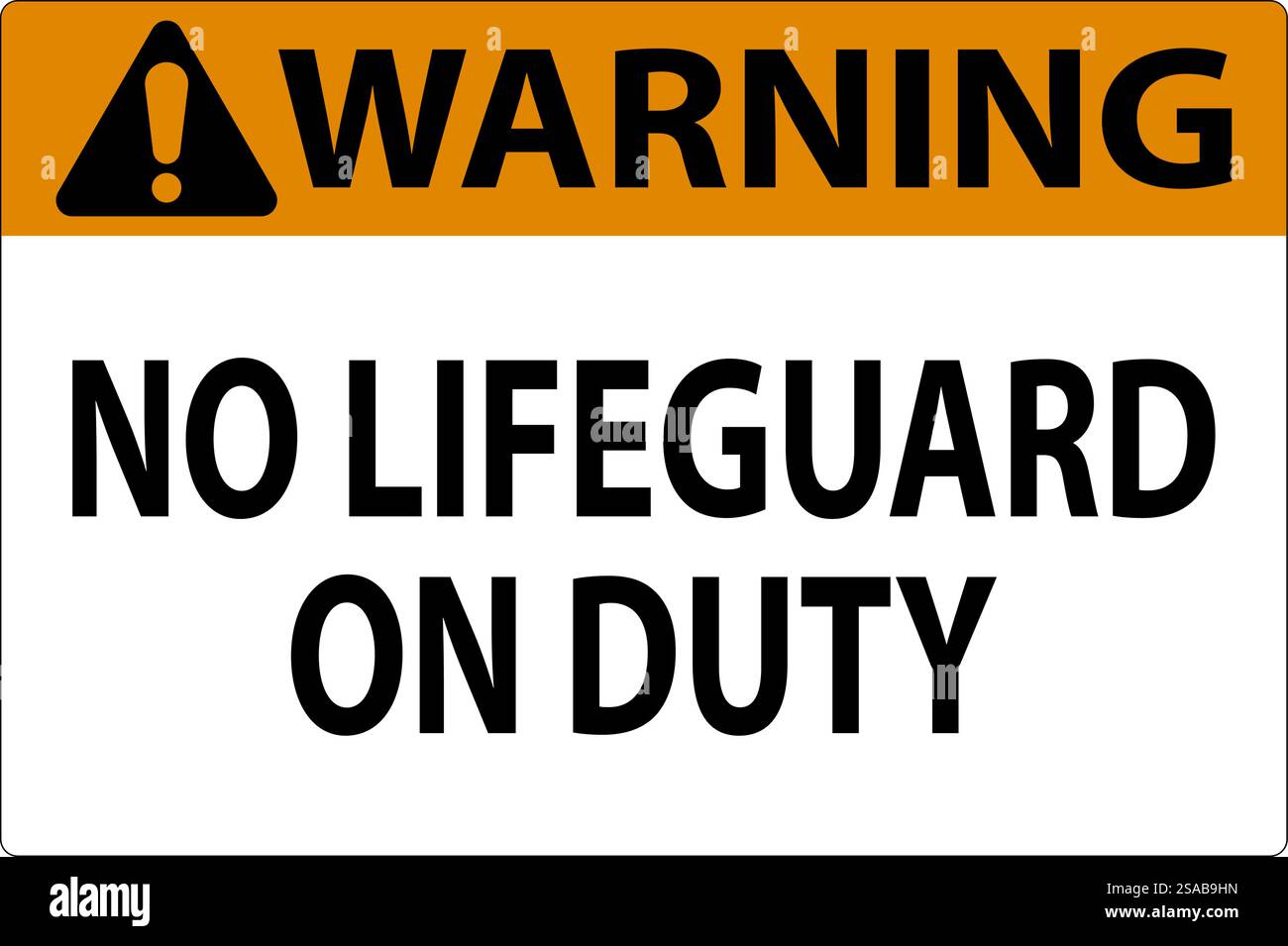 Beach warning sign on Stock Vector Images - Alamy