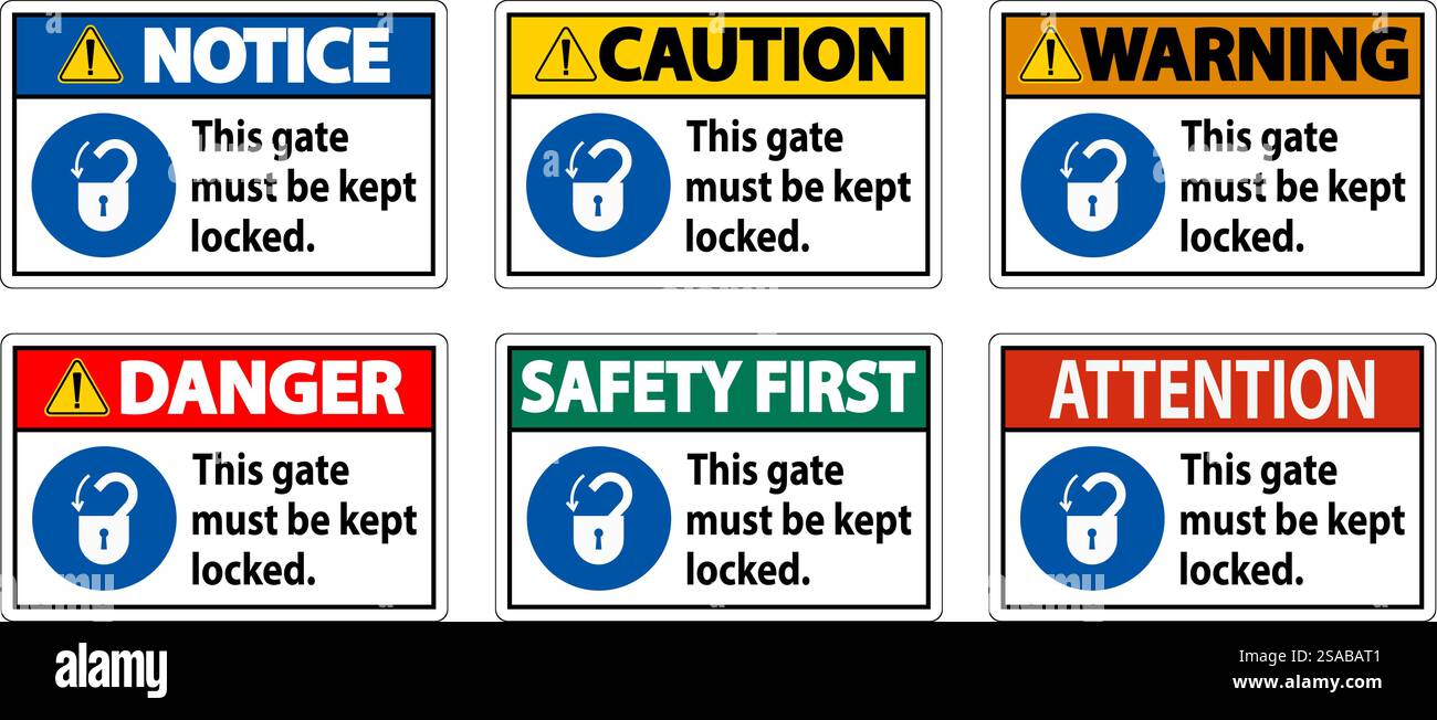 Emergency entrance sign do block Stock Vector Images - Alamy