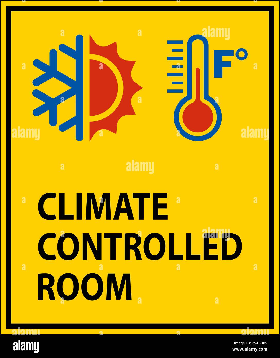 Door Safety Sign, Keep Doors Closed, Climate Controlled Room Stock ...