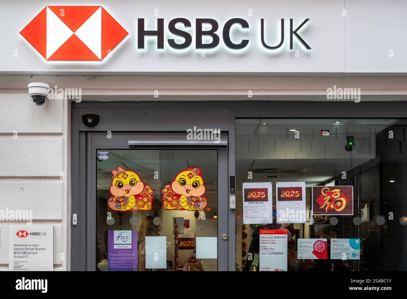 London, UK. 29 January 2025. Decorations in the Gerrard Street branch ...