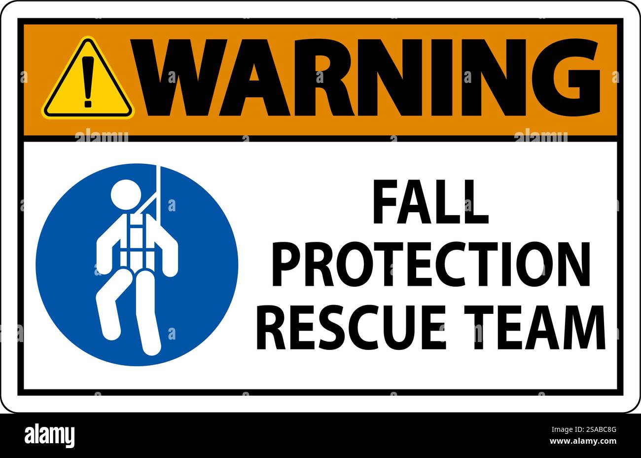 Hard Hat Decals, Warning Fall Protection Rescue Team Stock Vector Image ...