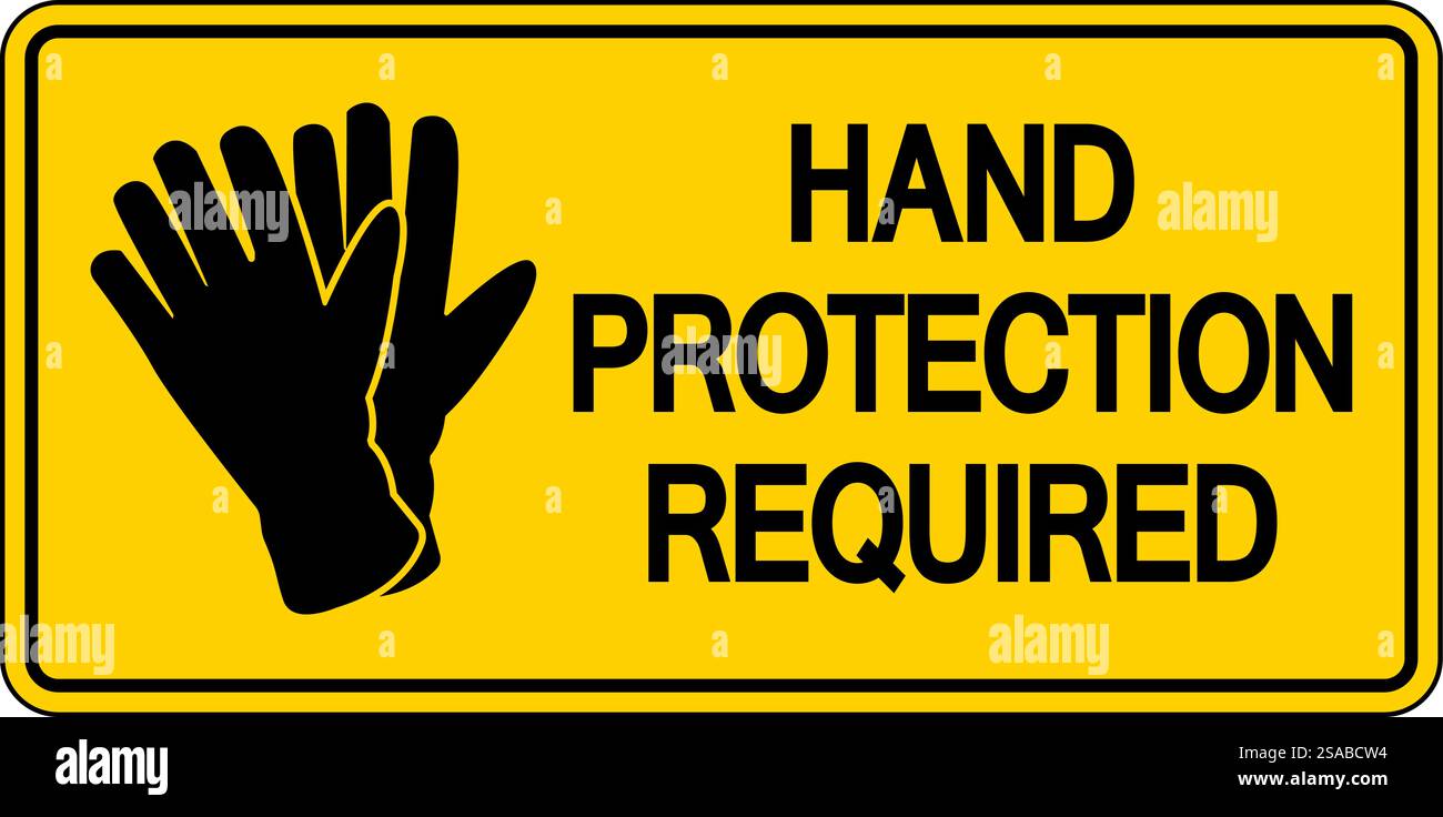 Mandatory sign hand protection hi-res stock photography and images - Alamy