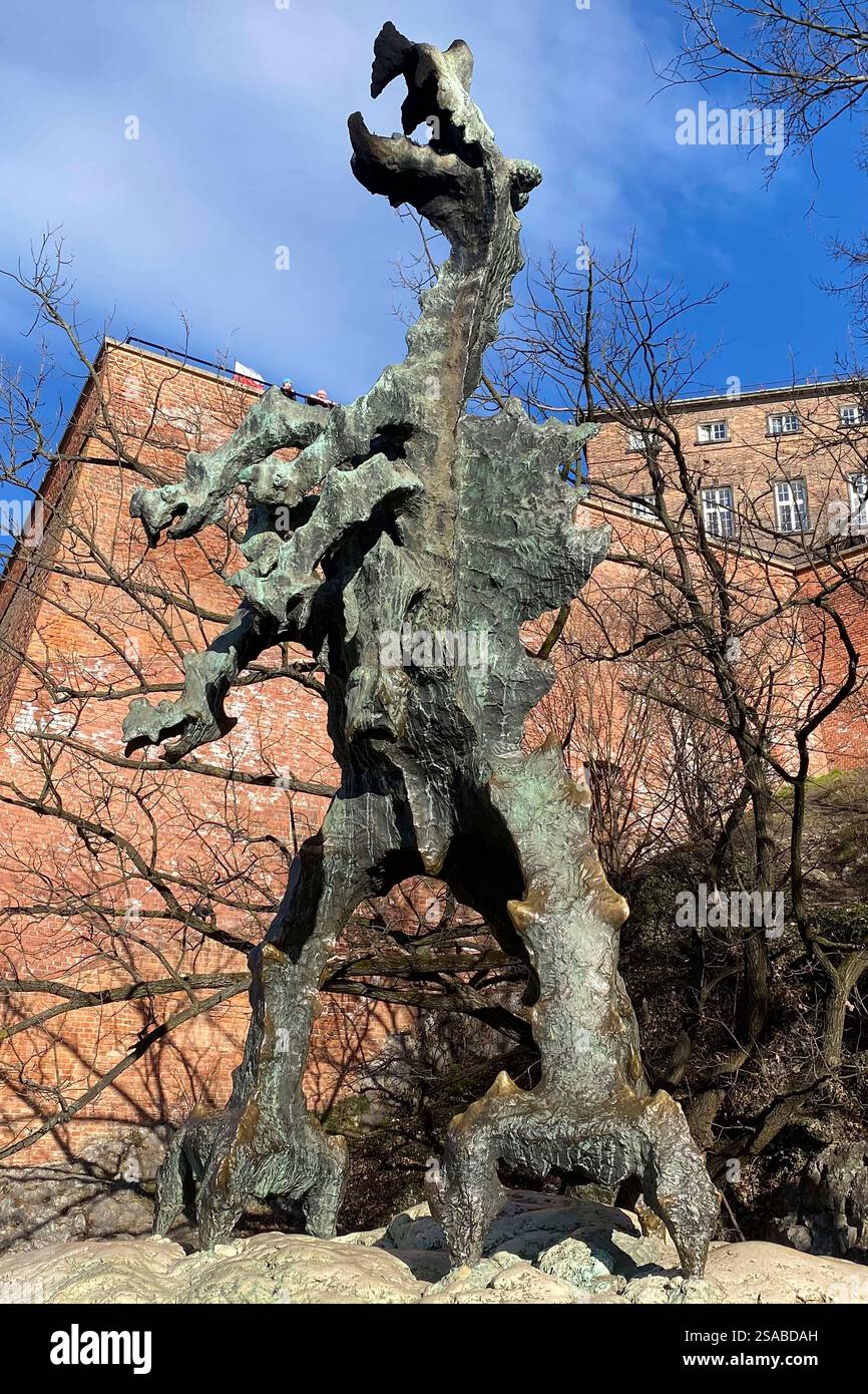 The iconic fire-spitting dragon of Krakow is holding its breath for a ...