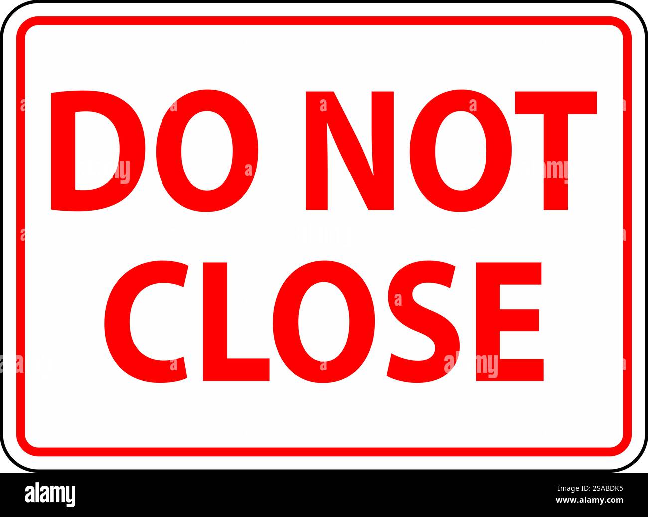 Door Gate Sign, Do Not Close Stock Vector Image & Art - Alamy