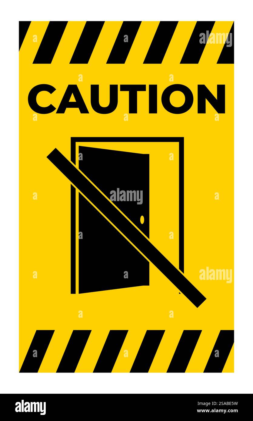 Danger Sign, Do Not Open This Door Stock Vector Image & Art - Alamy