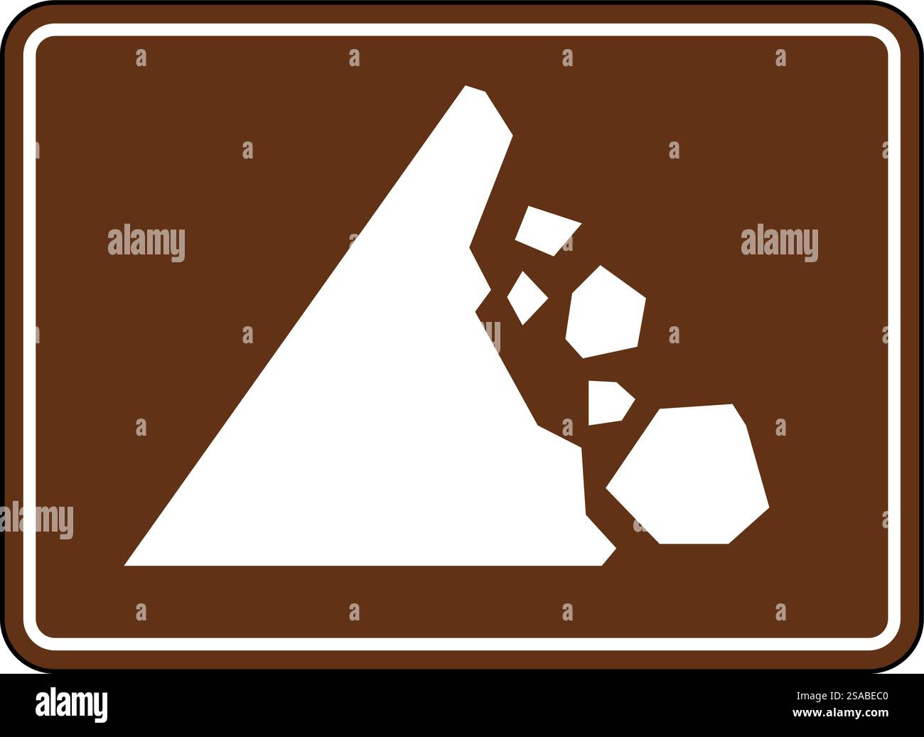 Falling rocks Stock Vector Images - Alamy