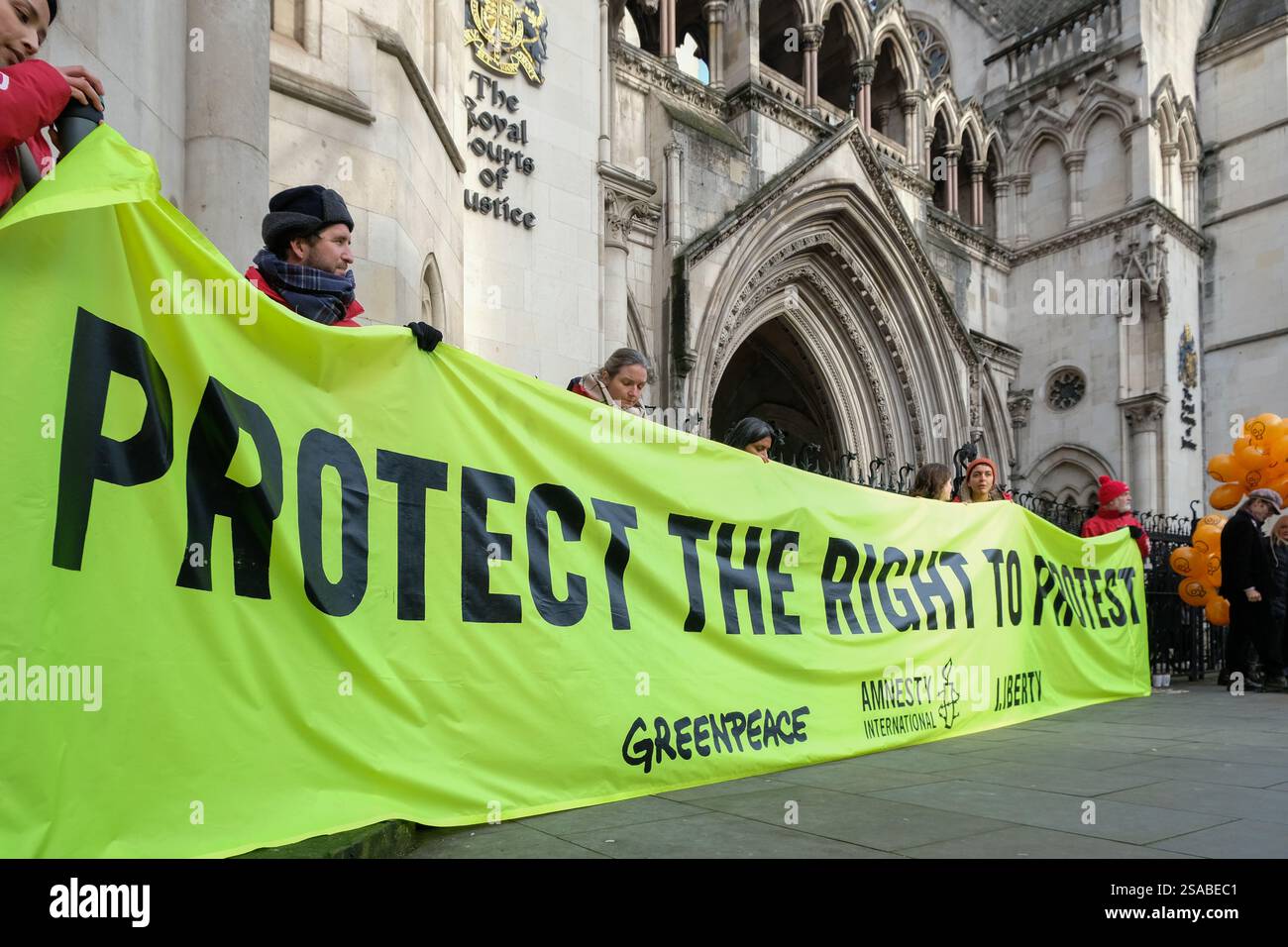 London, UK. 29th January, 2025. Supporters of the 'Lord Walney 16 ...