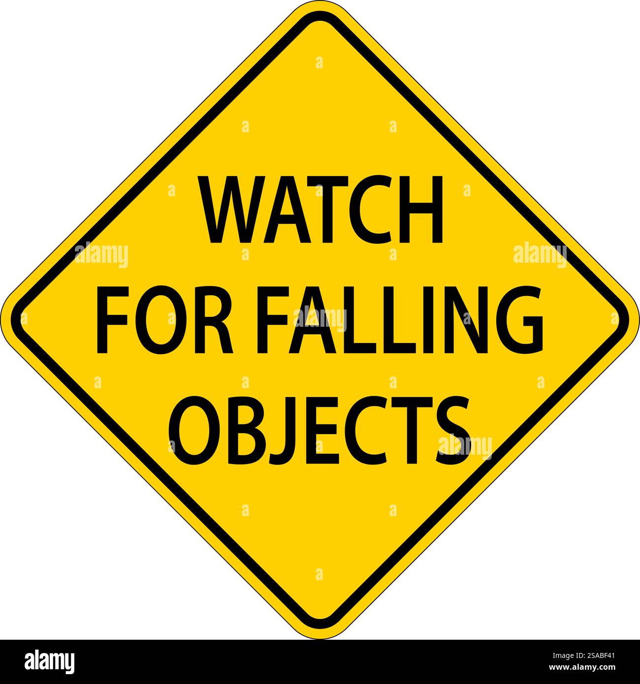 Logging Road Sign, Watch For Falling Objects Stock Vector Image & Art ...