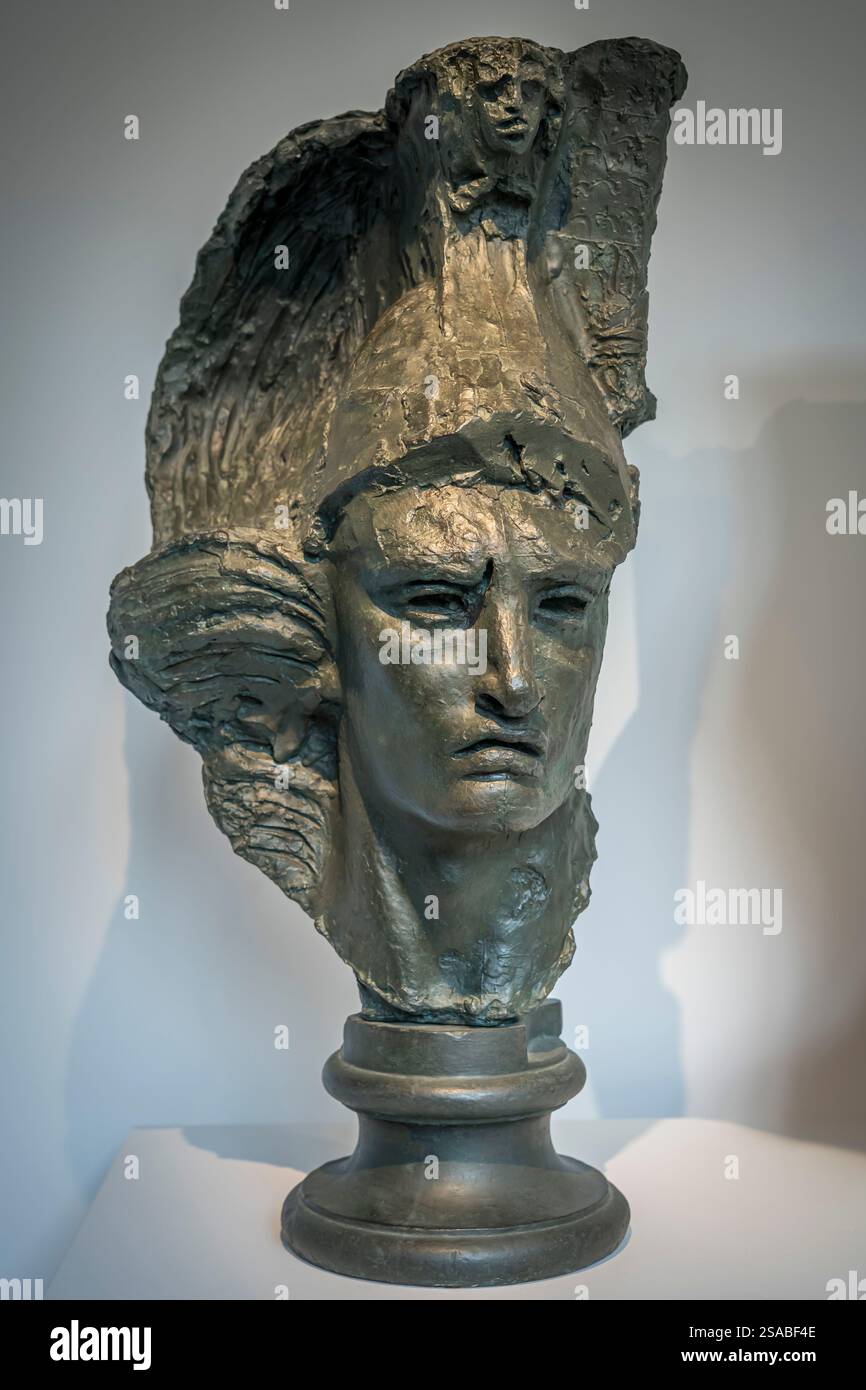 Paris, France - 12 14 2024: Bourdelle Museum. Bronze sculpture Dragon Cuirassier sculpted by ...