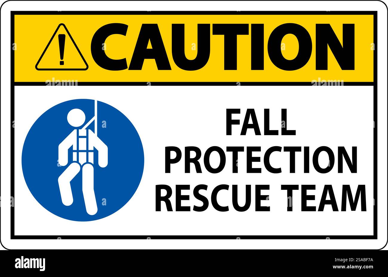 Hard Hat Decals, Caution Fall Protection Rescue Team Stock Vector Image ...