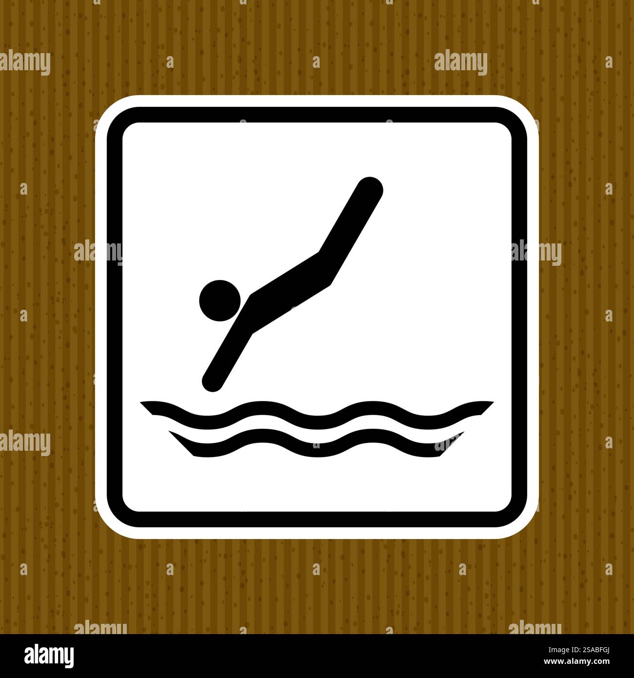 Classic illustration of a swimmer diving into water, perfect for ...