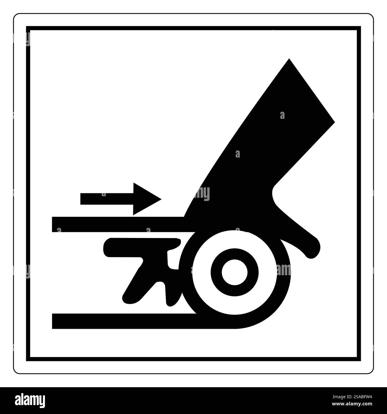This graphic symbol indicates the safe movement of equipment. It ...